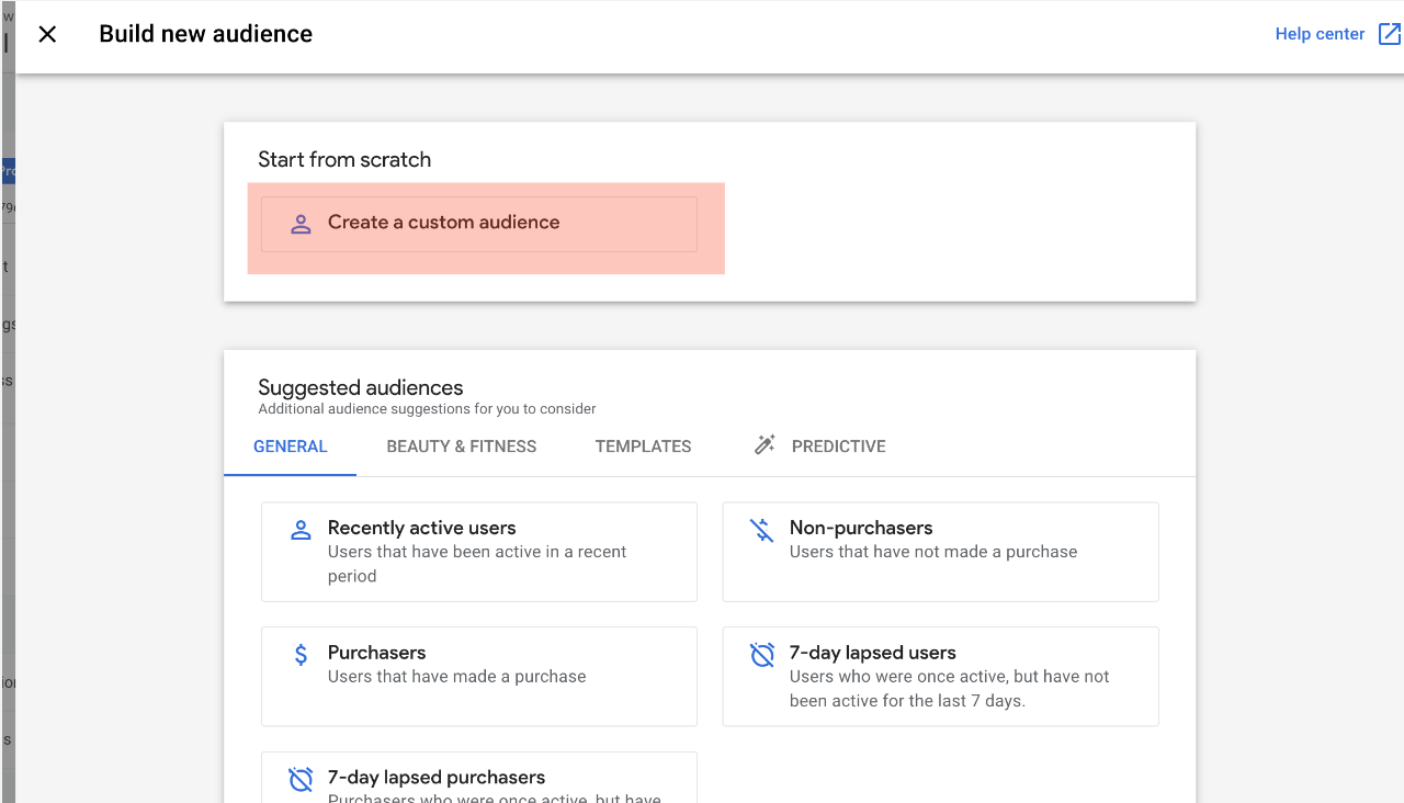 How to create a custom audience for Searchspring on Google Analytics 4 (GA4) – Searchspring Help ...