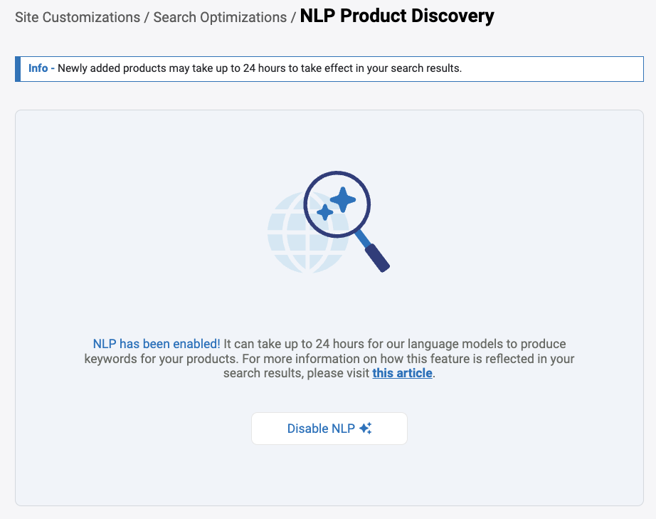 NLP Product Discovery – Searchspring Help Desk