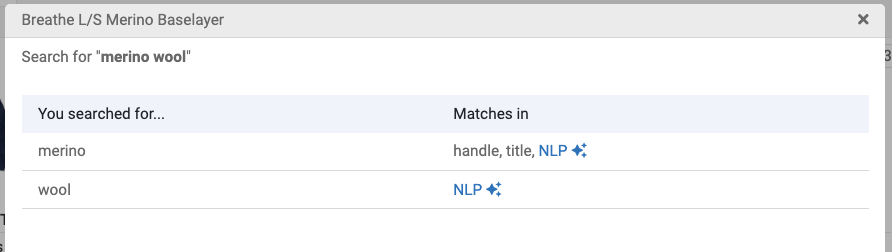 NLP Product Discovery – Searchspring Help Desk